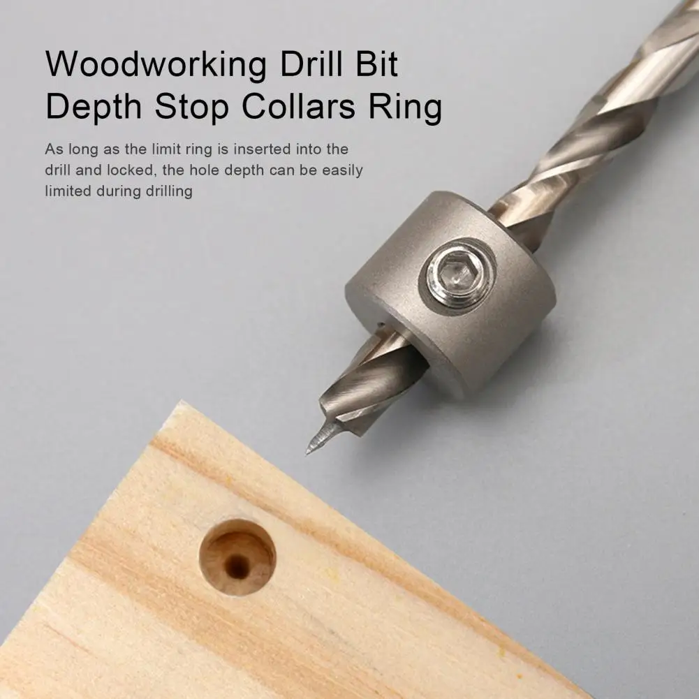 Practical-Strong-Adjustable-Drilling-Limit-Ring-Drill-Depth-Stop-Bit ...