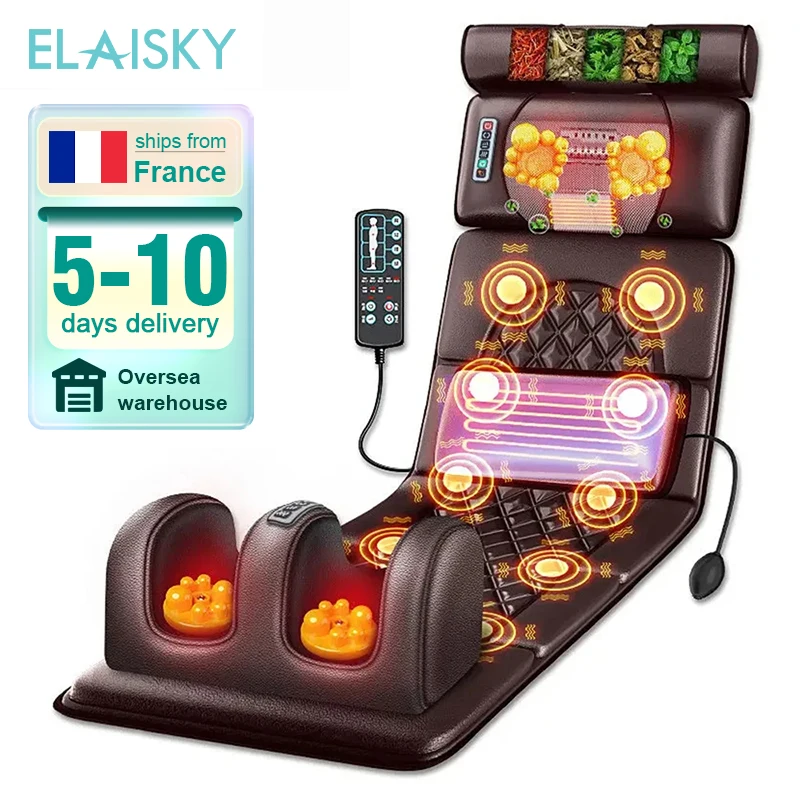 Massage-Mattress-Electric-110V-220V-Vibrating-Heating-Infrared-Massager ...