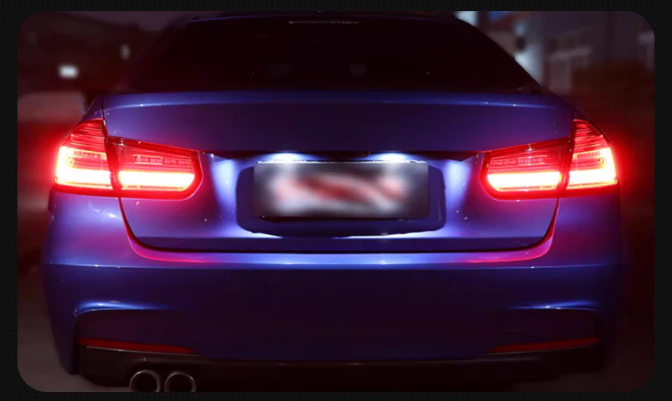 Car Lights for BMW F30 LED Tail Light 2013-2018 F35 F80 3D Rear Lamp 3 ...