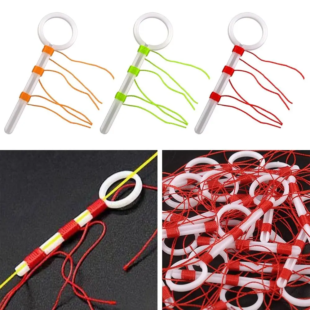 50pcs-Plastic-Cotton-Thread-Bobber-Looper-3Colors-Cotton-Thread-Slip ...