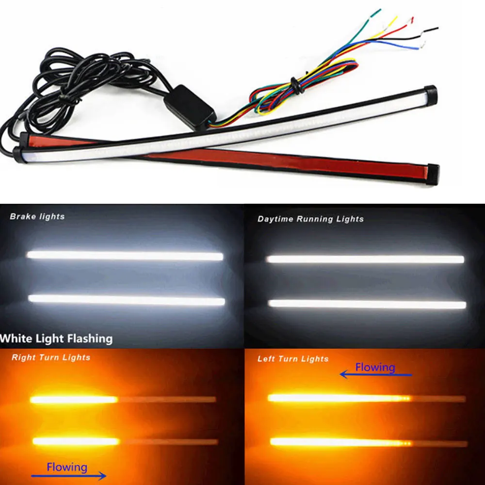 2X-Flexible-Switchback-LED-Knight-Rider-Strip-Light-for-Headlight ...