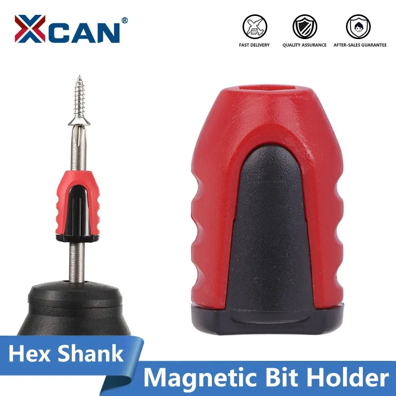 XCAN Screwdriver Bit 1/4'' Shank Magnetic Ring Screw Driver Plastic 2 ...