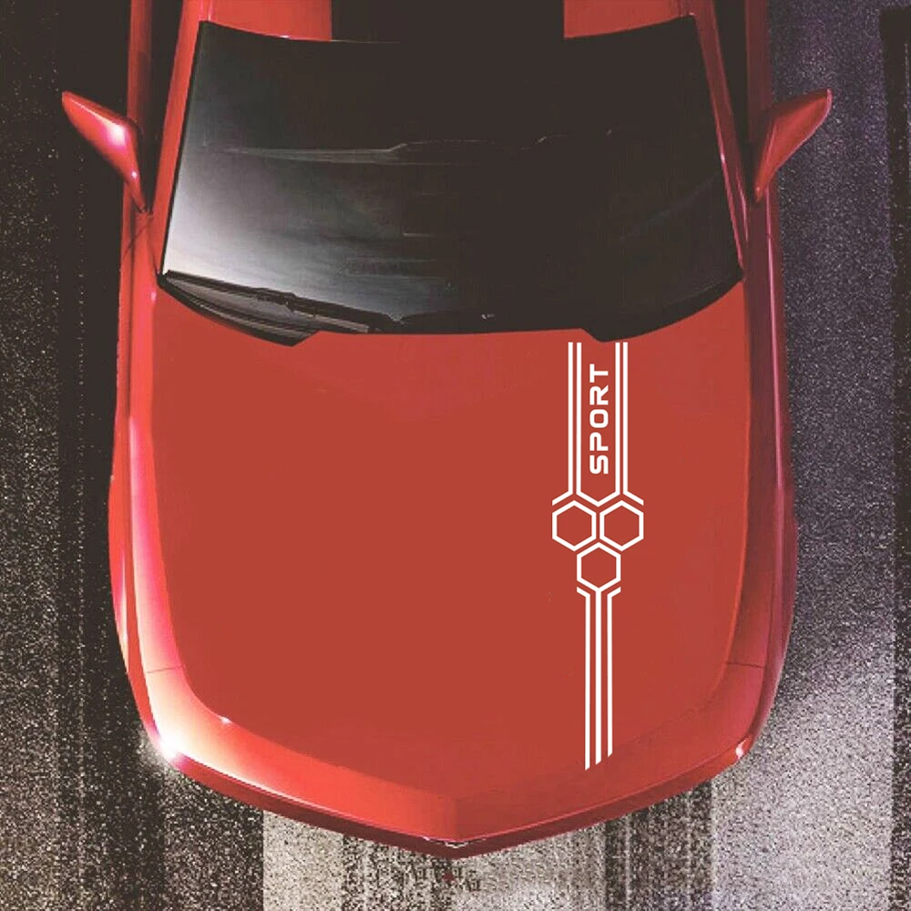 Honeycomb-Racing-Stripe-Car-Hood-Sticker-Decal-for-4x4-Offroad-Door ...