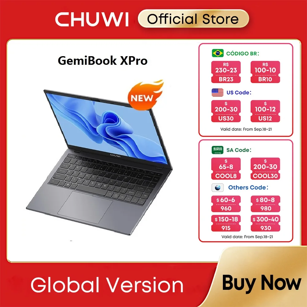 CHUWI GemiBook XPro Laptop Intel N100 Processors 8GB RAM 256GB SSD 14.1 ...