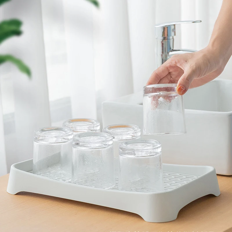 Tea-Set-Cup-Storage-Tray-Washing-Fruit-Vegetable-Water-Drain-Racks ...