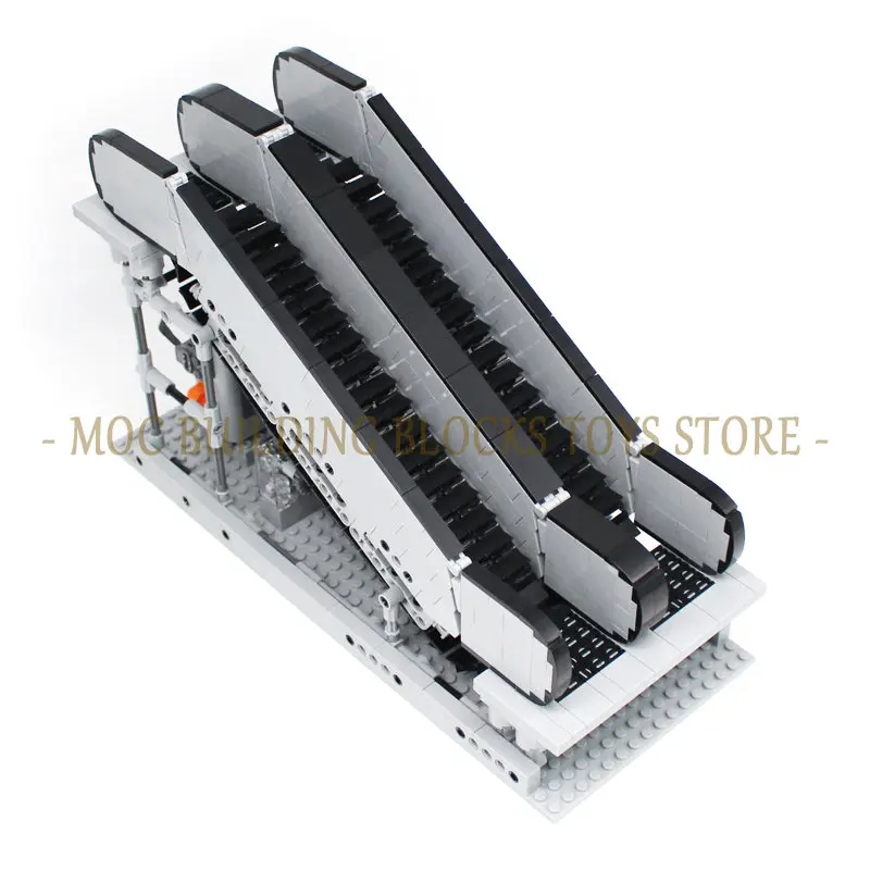 Escada-rolante-modelo-Electric-Power-Fun-es-Kit-Building-Bricks-Blocks ...