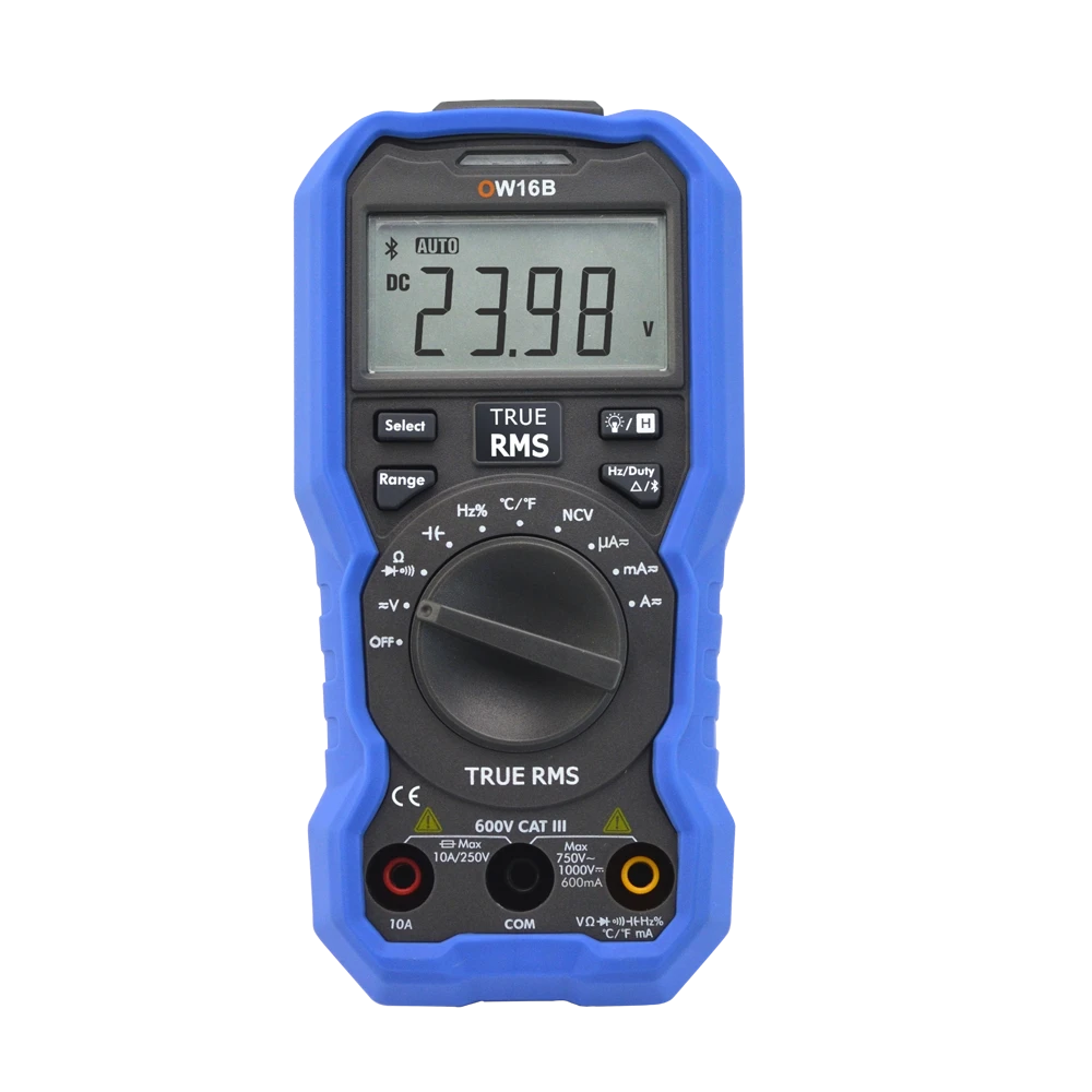 Digital Multimeter Owon Bluetooth Ow16b True Rms Ncv Diode Test Dc Ac ...