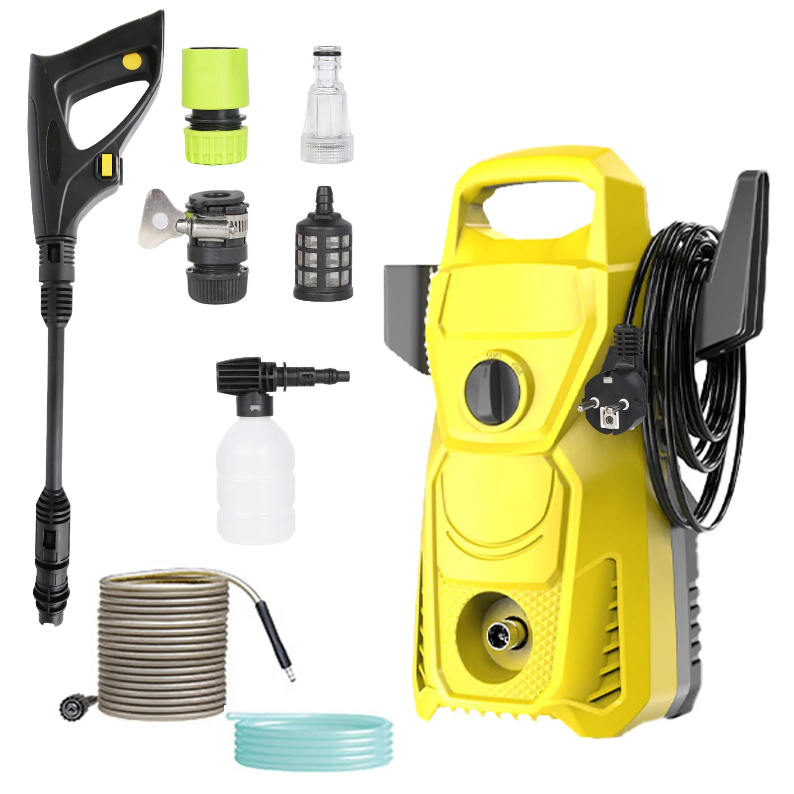 220V Electric Pressure Washer 1500W 135bar 560 L/h High Pressure Washer ...