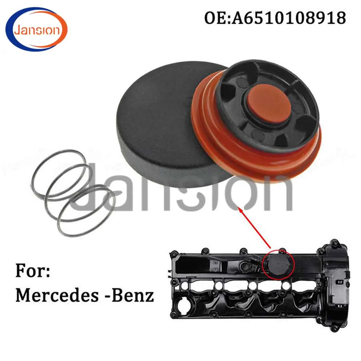 PCV Valve Cover With Membrane For Mercedes-Benz C-Class W204 E-Class S ...