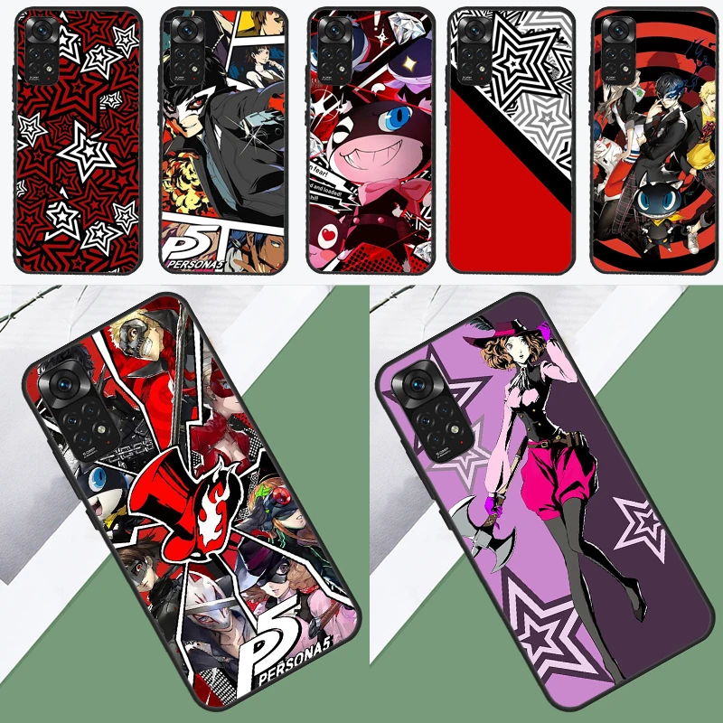 Persona 5 Stars Phone Case For Xiaomi Redmi Note 11 10 7 8 9 Pro 8t 9s ...