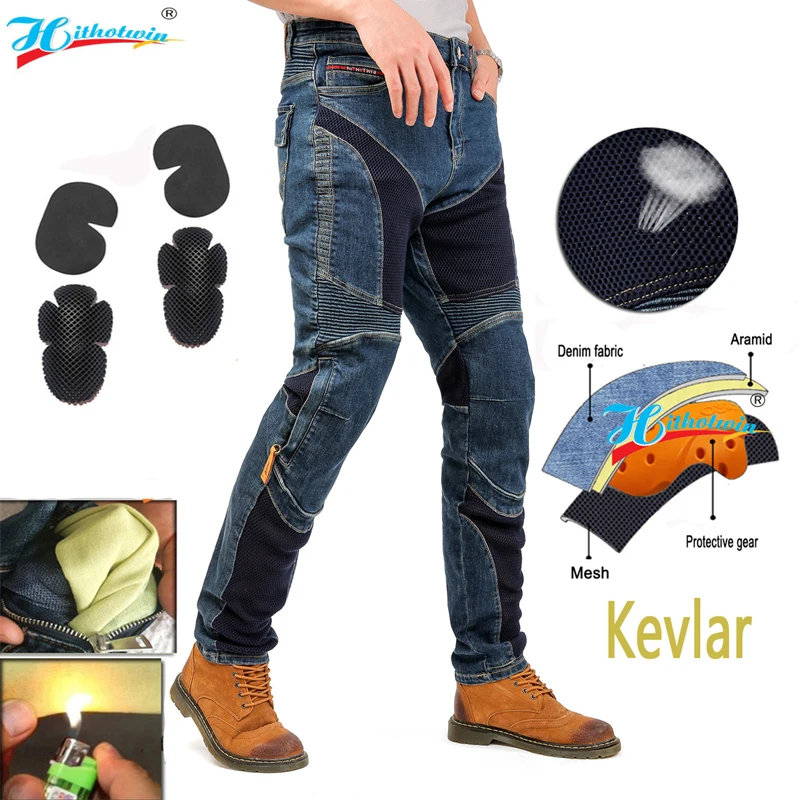Motorcycle-With-ventilation-holes-Protection-Pants-Motocross-Men-blue ...