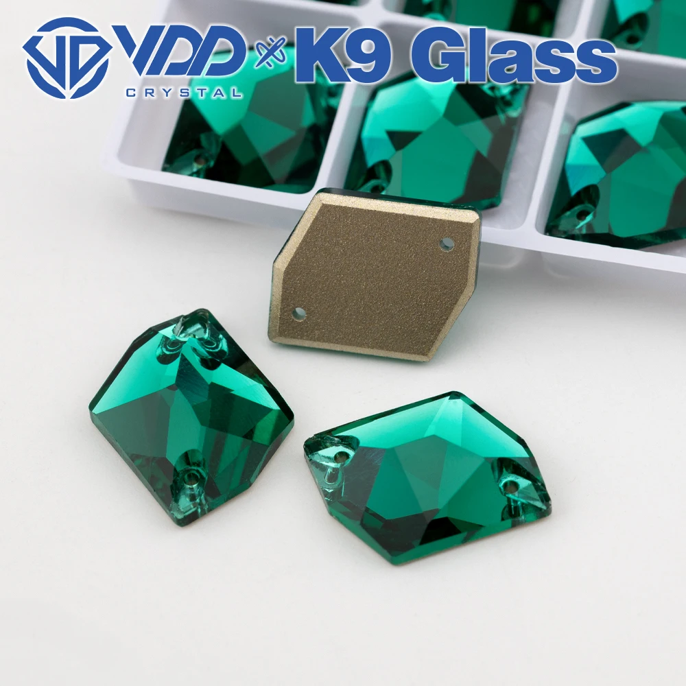 VDD S114 Green Zircon Cosmic K9 Glass Sew On Rhinestones Sewing ...