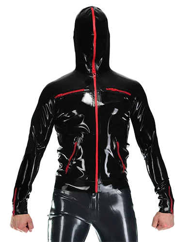 Latex-gummi-rubber-catsuit-coat-ganzanzug-outdoor-sport-camping-casual ...