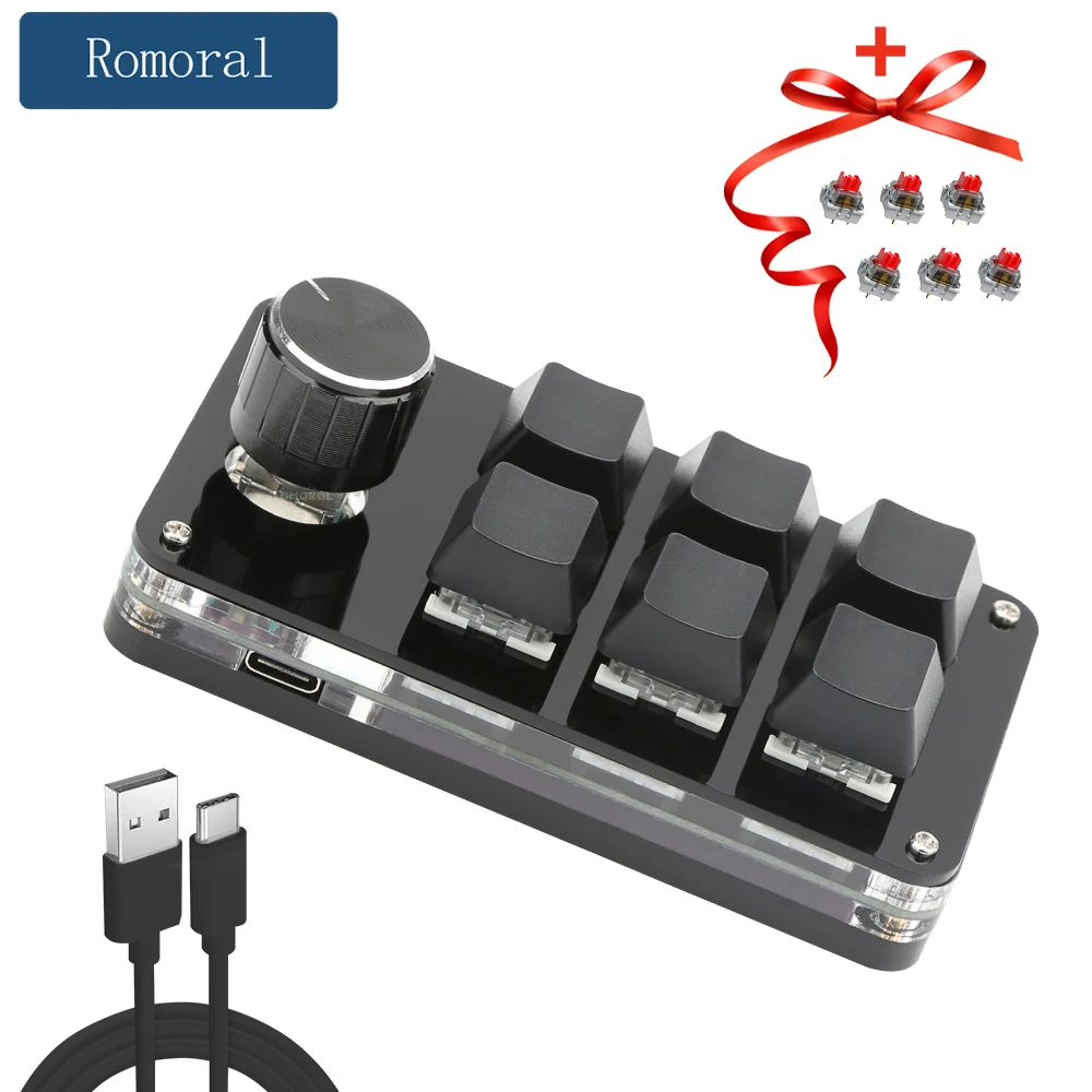 Mechanical-Hotswap-Macropad-Custom-Keyboard-USB-Bluetooth-RGB-Photoshop ...