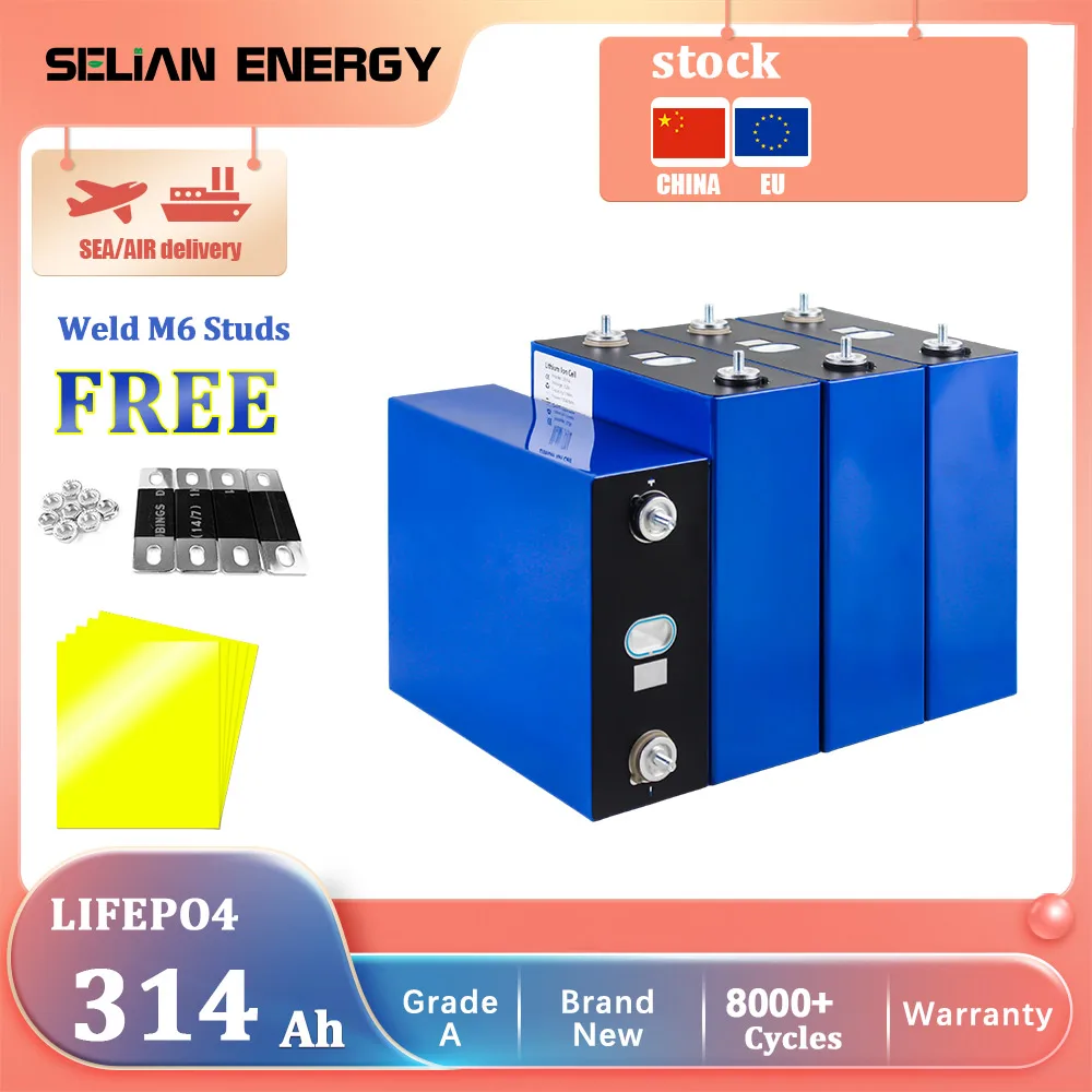 LISHEN 320Ah Lifepo4 battery 3.2V 314ah Lithium Prismatic Phosphate ...