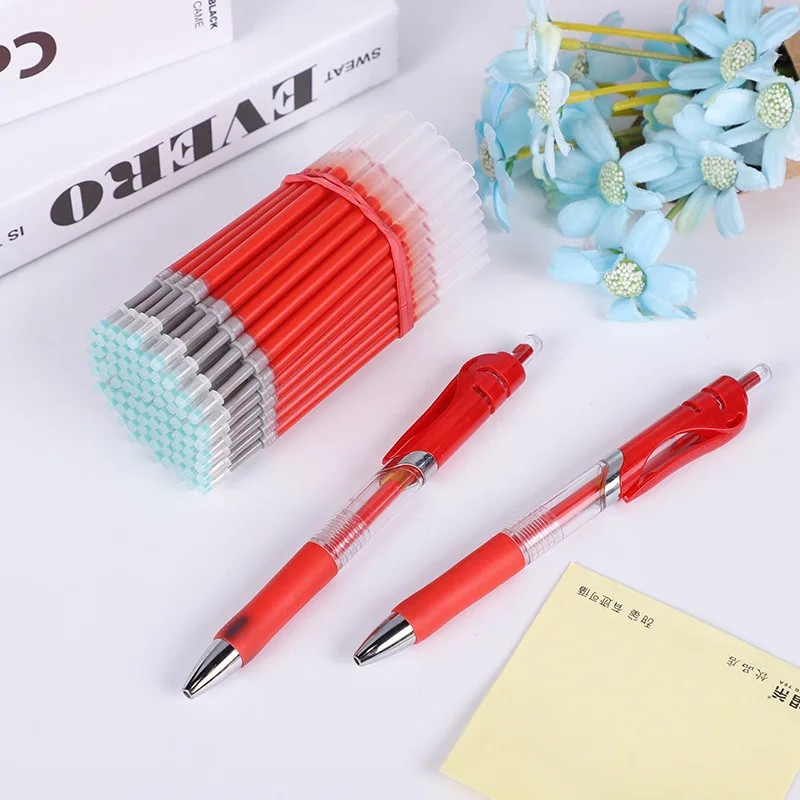 STYLO,Red-5Pens-20Refill--Stylo à bille rétractable de grande capacité ...