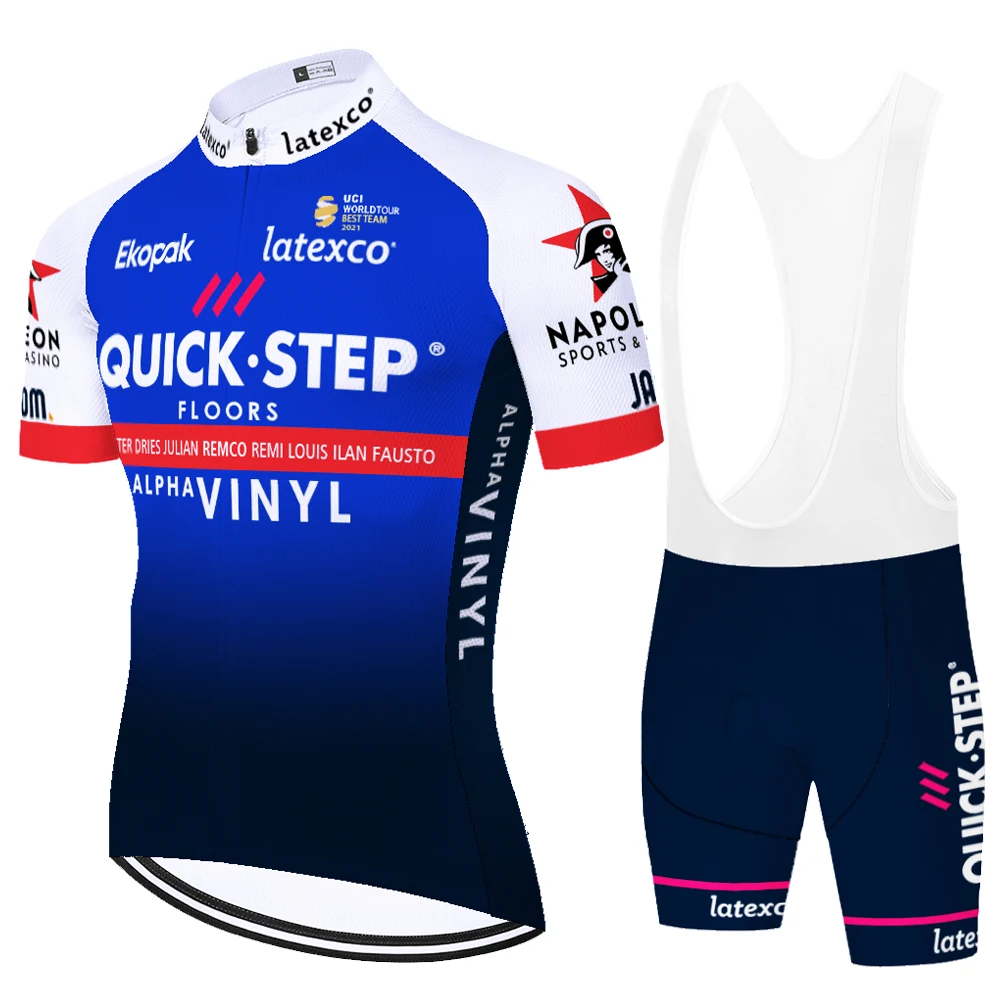 2022 Quick Step Cycling Jersey Suit Bike Jerseys Cycle Clothes Breathable Mtb Bycicle Cycling ...