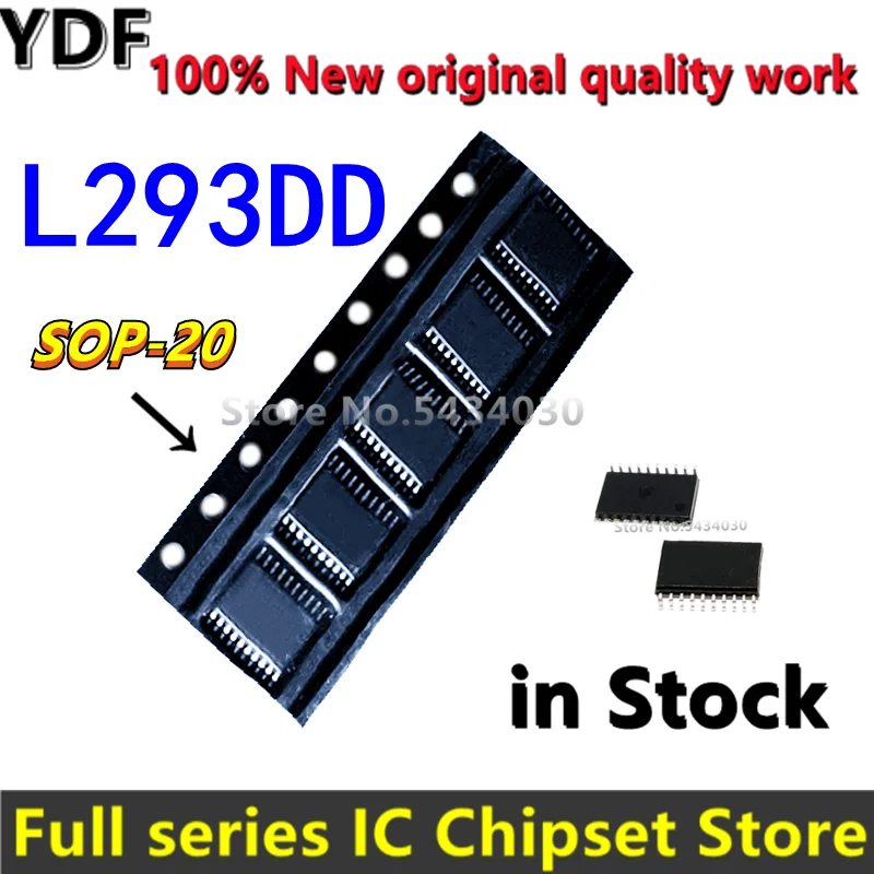 (10pcs) 100% New L293DD L293D L293 SOP-20 SMD Bridge Driver Internal ...