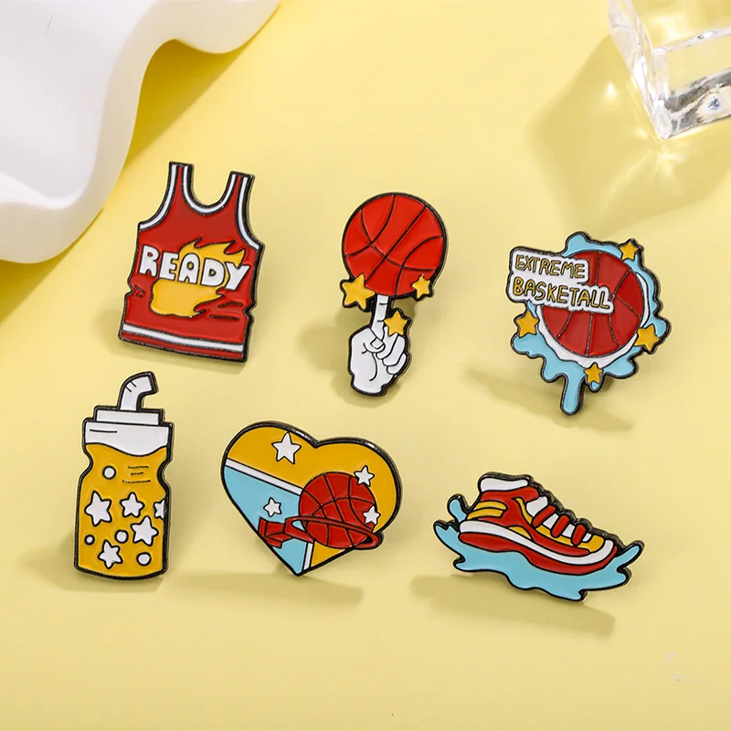 EXTREME-BASKETALL-READY-Basketball-star-fans-Lapel-pin-Functional ...