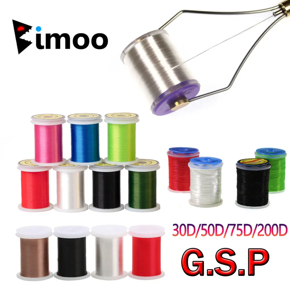 Bimoo 50D 75D 200D GSP Fly Tying Polyethylene Floss Thread High Quality Strong Tying Thread for ...