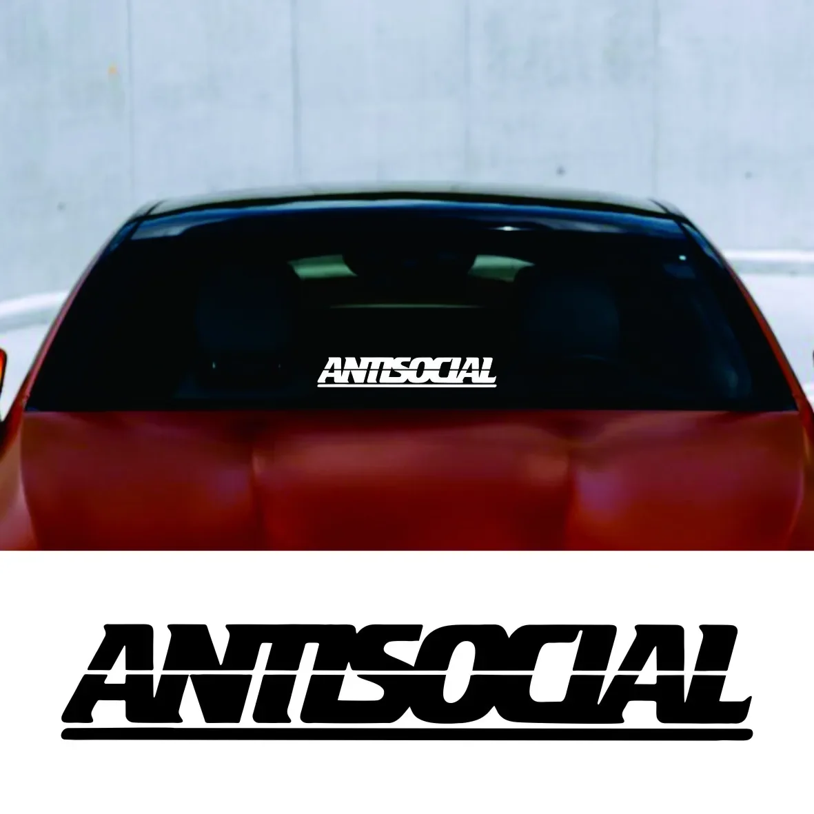 1PC-Antisocial-Letter-Car-Stickers-for-Rear-Window-Auto-Front ...