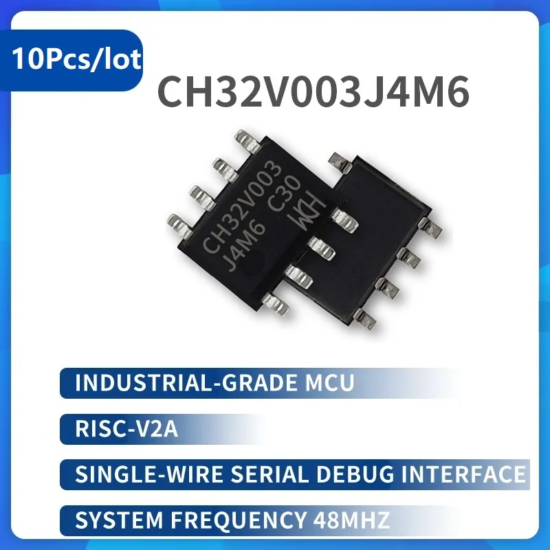 CH32V003J4M6-chip-Industrial-grade-MCU-RISC-V2A-Single-wire-Serial ...