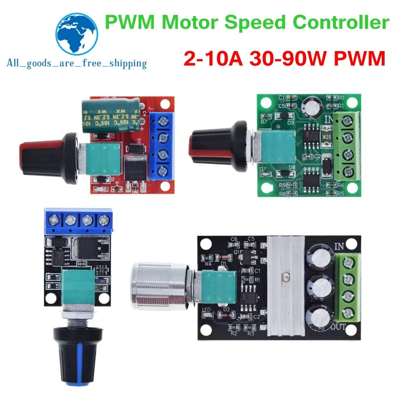 DC 1.8V-35V 2A 3A 5A 10A 30W 80W 90W PWM Motor Speed Controller Low ...