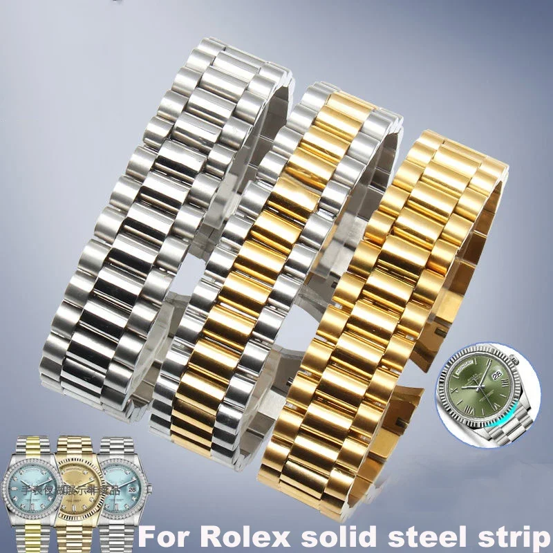 Watch Band For Rolex DATEJUST DAY-DATE OYSTERPERTUAL DATE Stainless ...