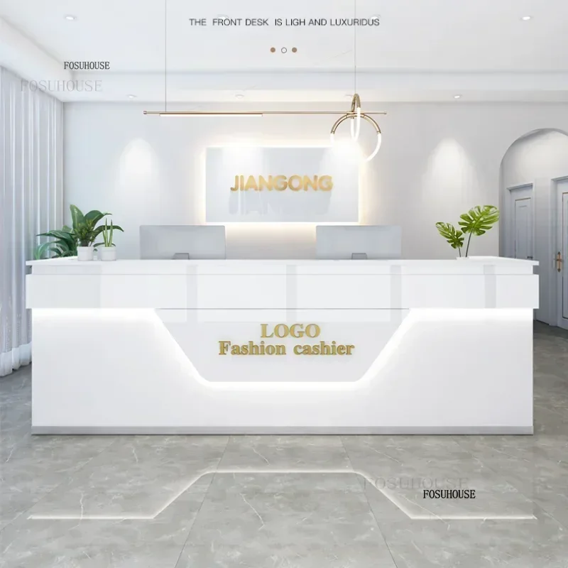 Cash-Register-Creative-Coffee-Shop-Reception-Desks-Modern-Minimalist ...