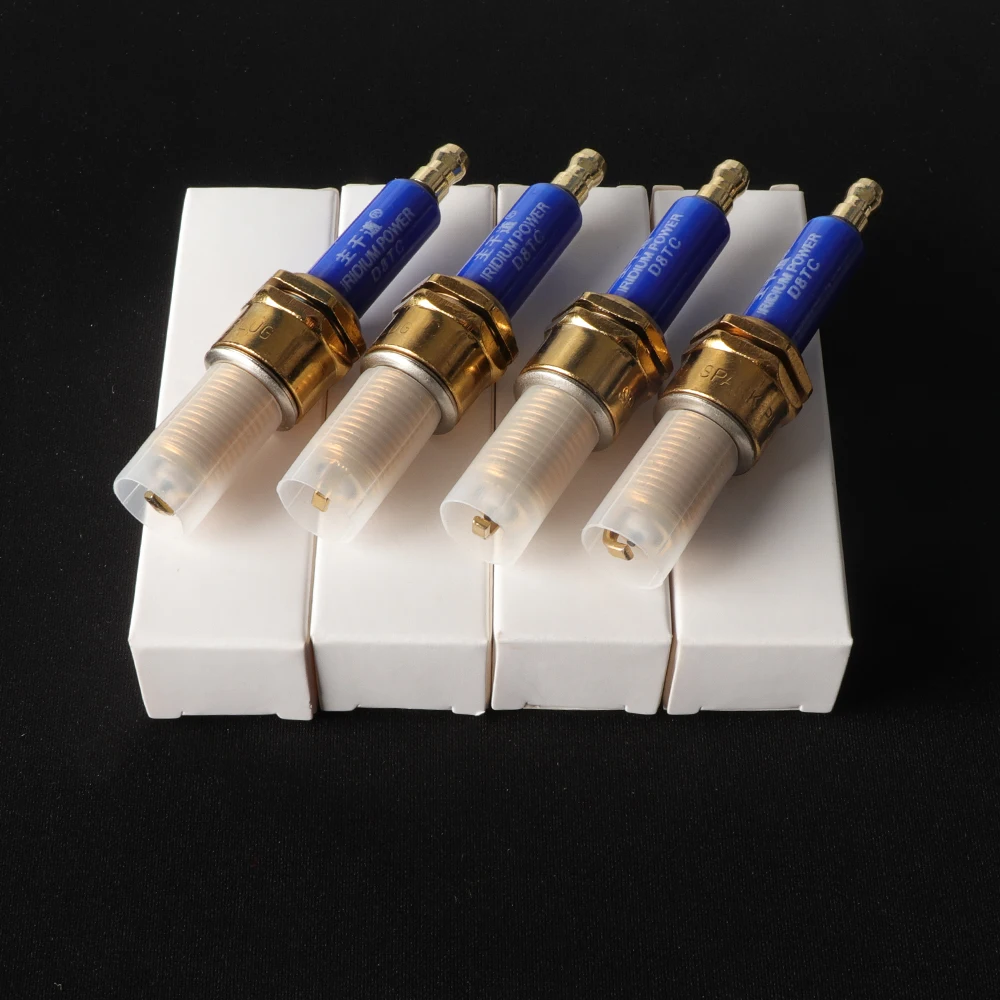 4 Pc D8TC Spark Plug For CG 125cc 150cc 200cc 250cc Vertical Engine ...