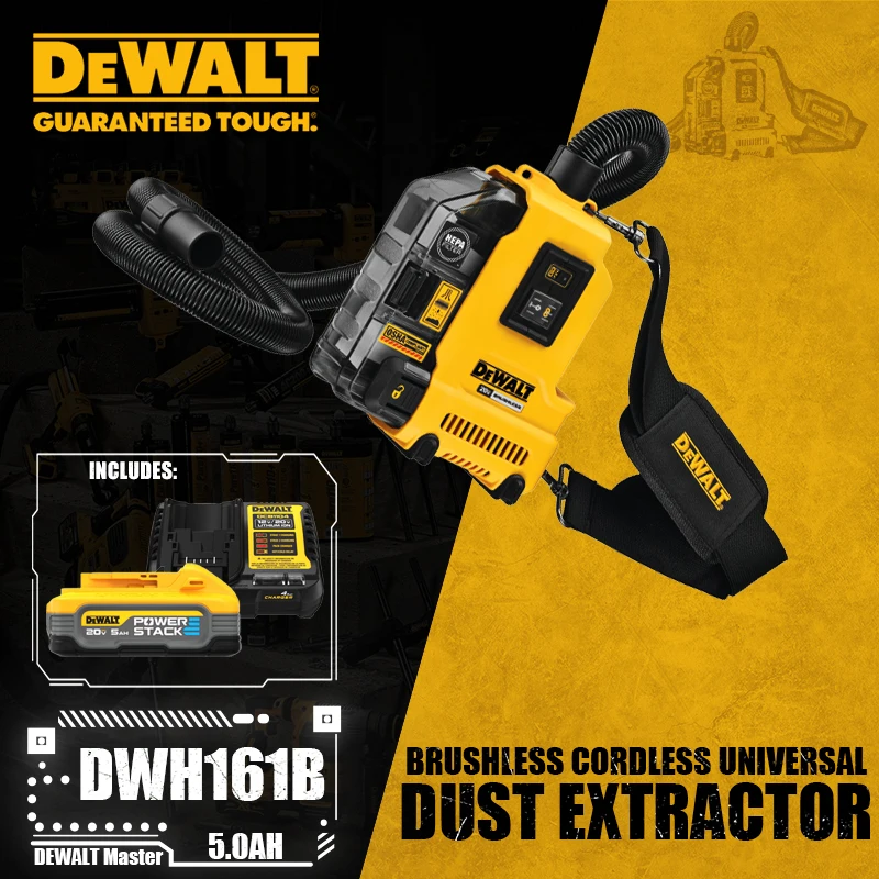 DEWALT-DWH161B-Kit-Brushless-Cordless-Universal-Dust-Extractor-20V-With ...