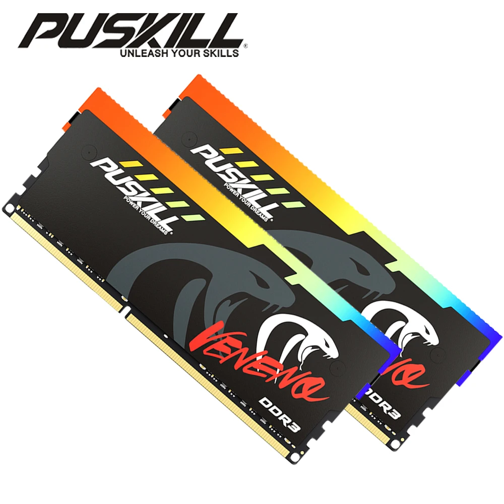 Mem-ria-Ram-Desktop-PUSKILL-Veneno-RGB-DDR3-8GB-1600MHz-1-5v-Kit-Dual ...