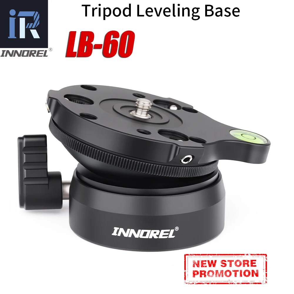 INNOREL-LB-60-Tripod-Head-Leveling-Base-Level-Horizontal-Adjustment ...