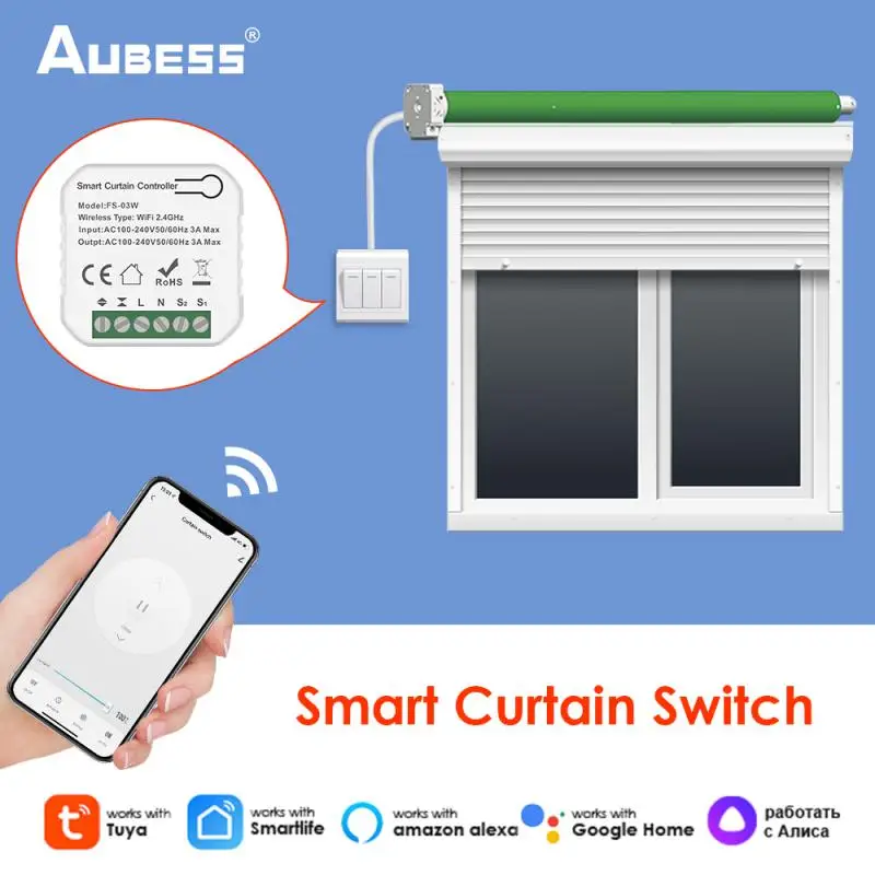 Tuya-WiFi-Smart-Life-Smart-Curtain-Switch-For-Roller-Shutter-Blind ...