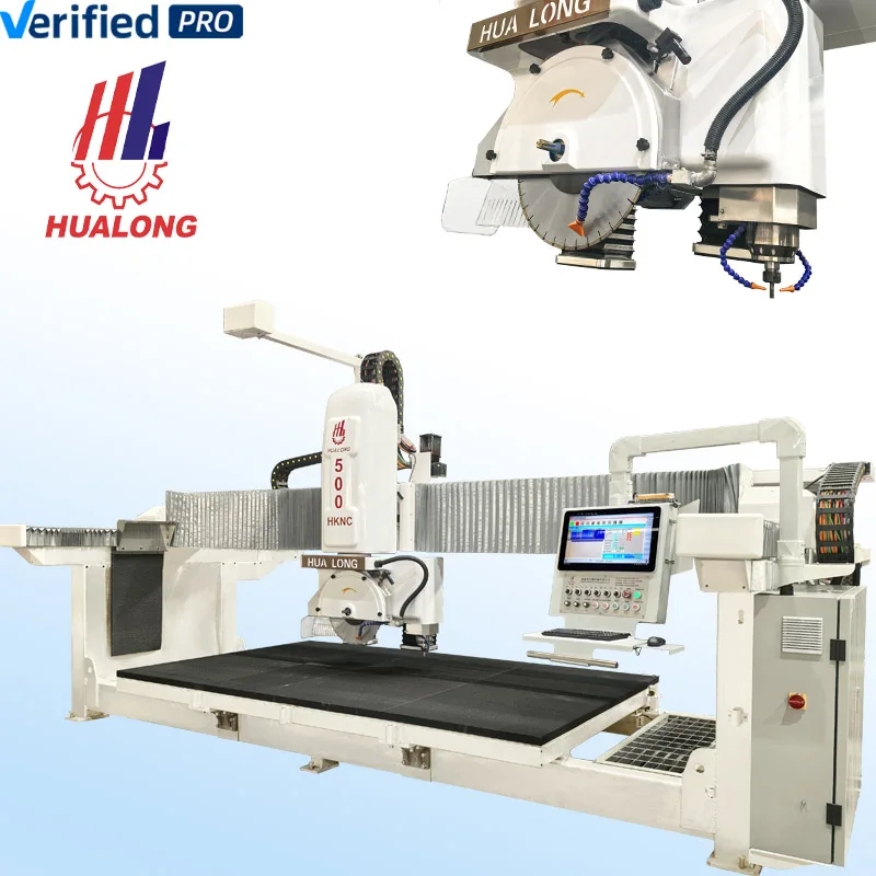 HUALONG Stone Machinery HKNC-500+ Multifunctional 5 Axis Cnc Router ...