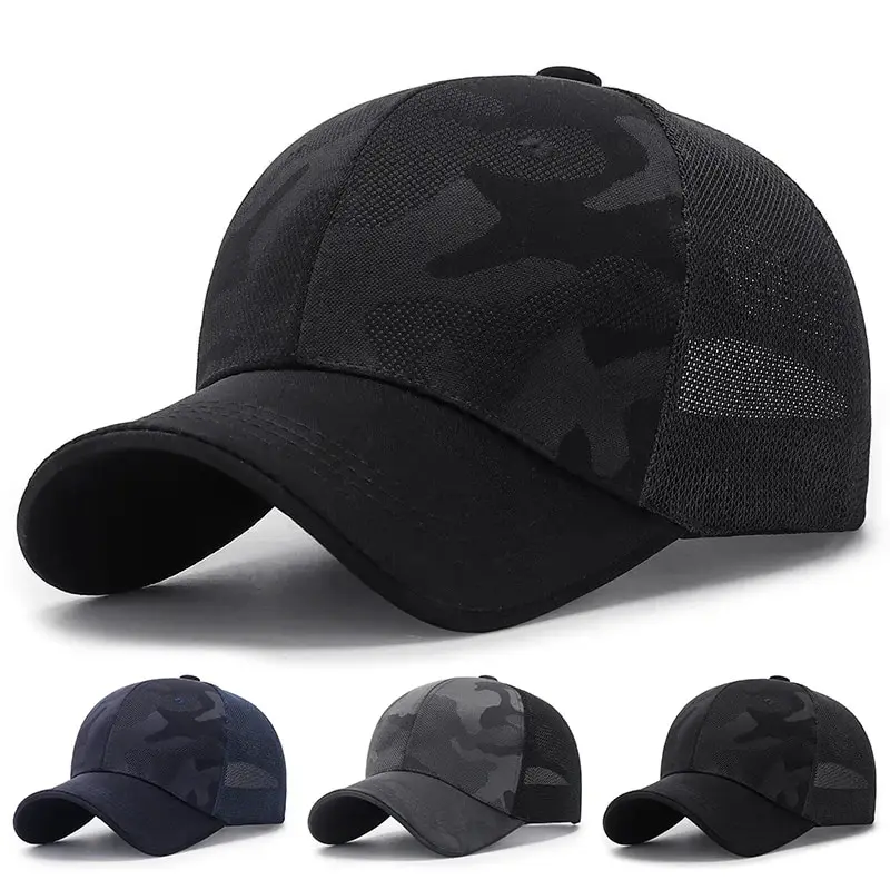 Unisex Light Plate Camouflage Breathable Baseball Net Caps Spring and ...