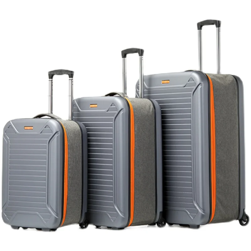 Rolling-Luggage-Folding-ABS-Foldable-Trolley-Case-Portable-Storage ...