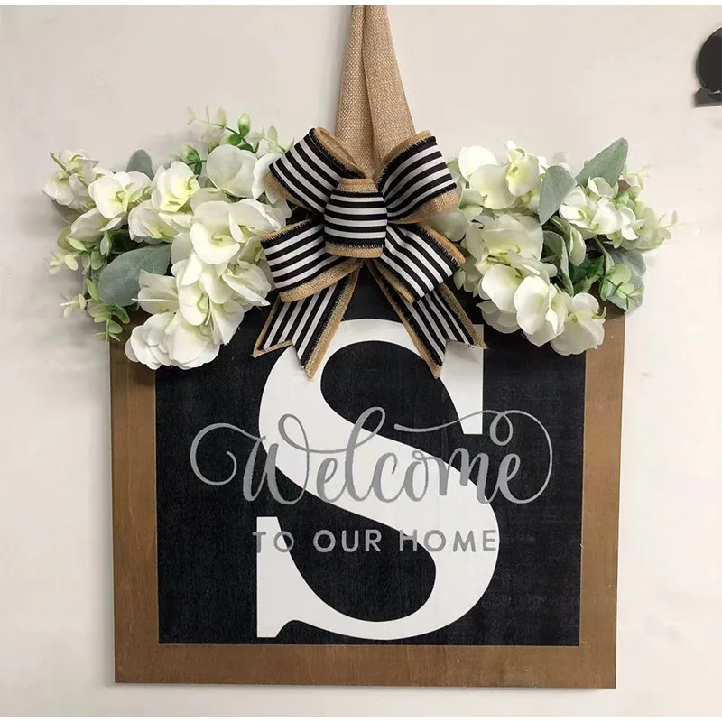 Monogrammed Welcome Sign Garland | Free Shipping!