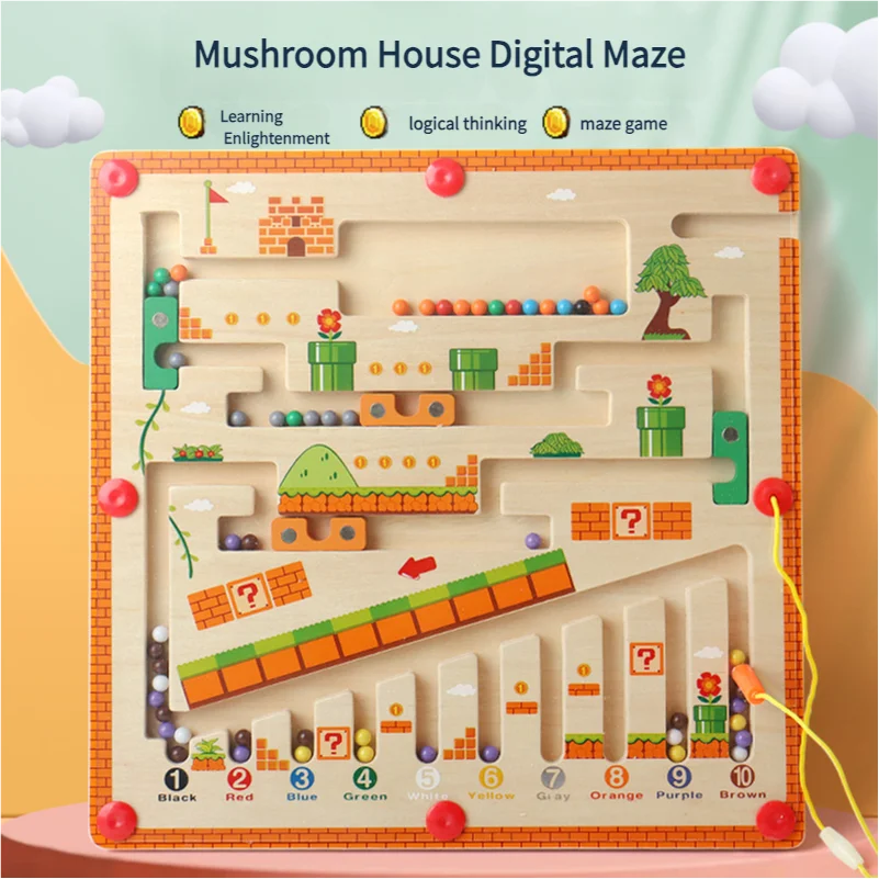 Children-wood-color-digital-cognitive-classification-magnetic-machine ...