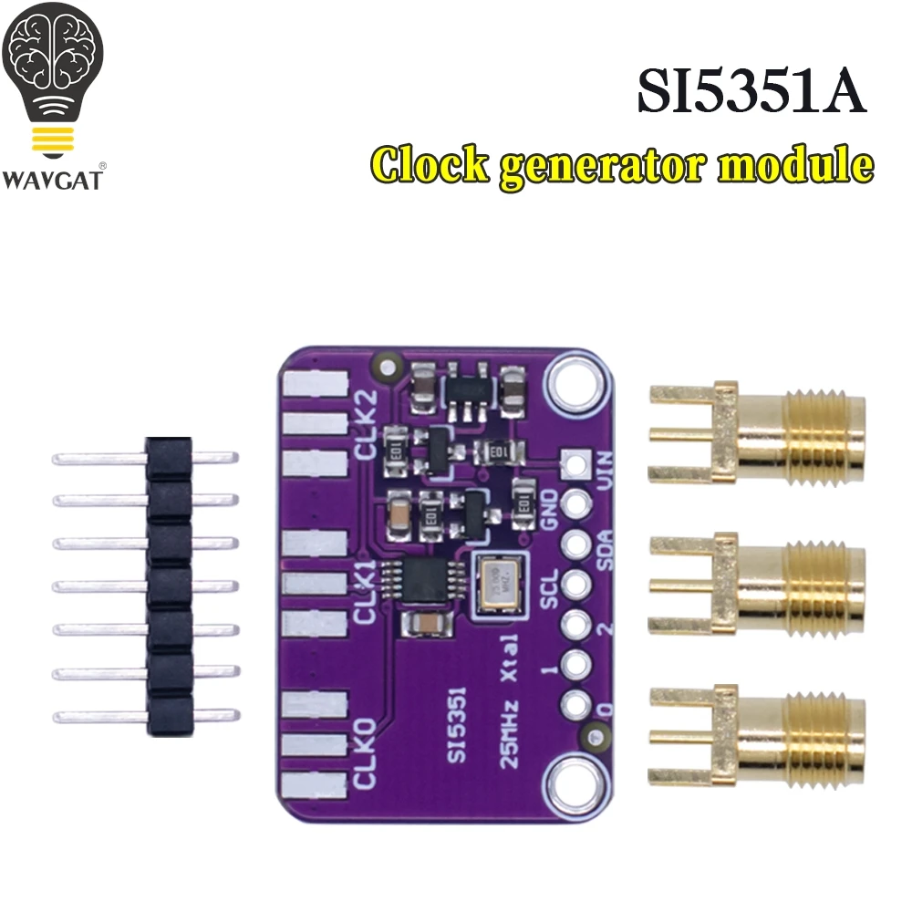 1PCS-DC-3V-5V-Si5351A-Si5351-I2C-Clock-Generator-Breakout-Board-Module-Signal-Generator-Clock ...