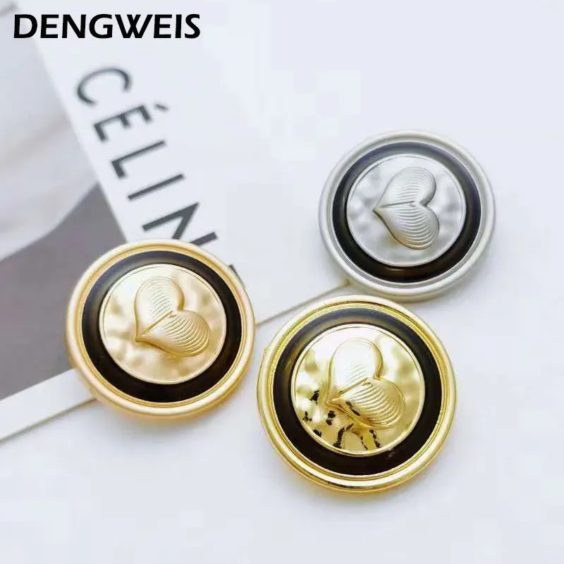 Round-Metal-Buttons-for-Clothing-Fastener-Women-s-Coats-Designer-Luxury ...