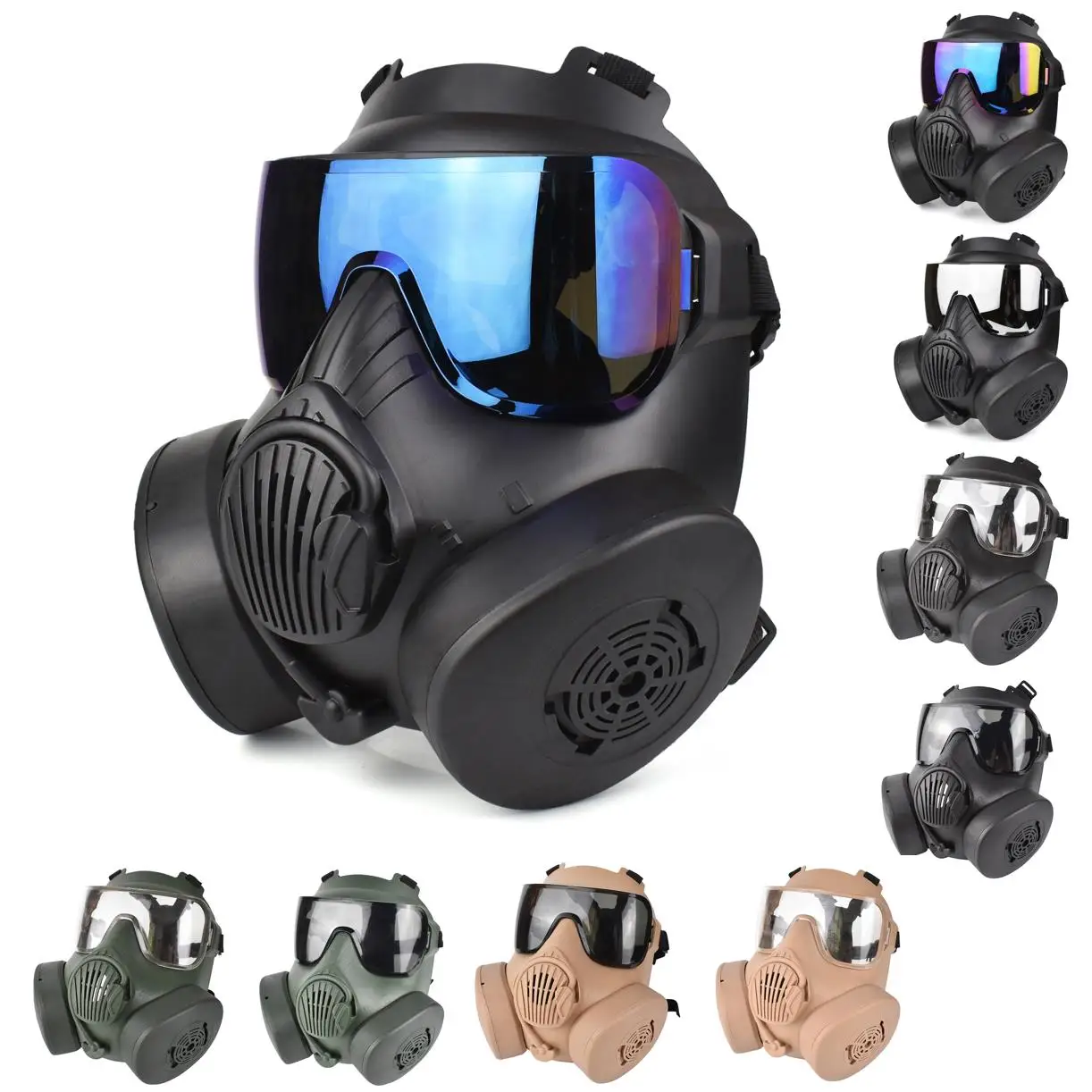 Gas Mask Paintball Helmet