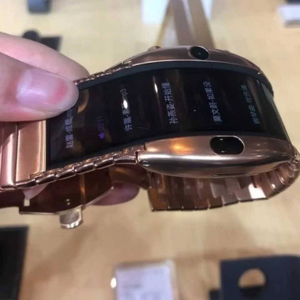 Nubia Alpha Flexible Display SmartWatch 4G Internet Phone Heart Rate ...