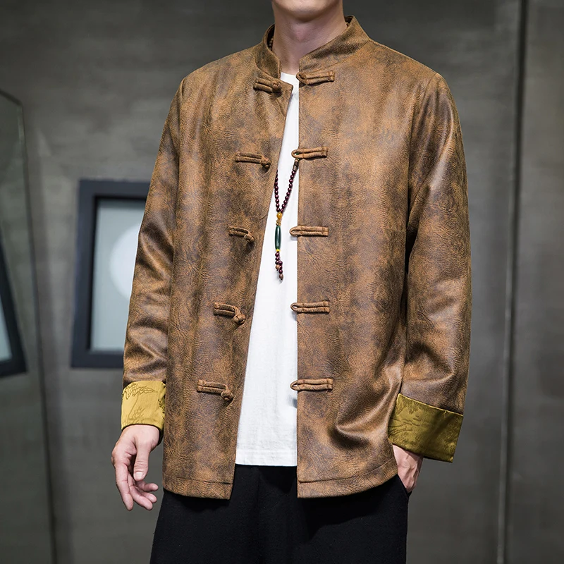 Winter-Men-s-Vintage-Dial-Buckle-Tang-suit-Leather-Jacket-Patchwork ...