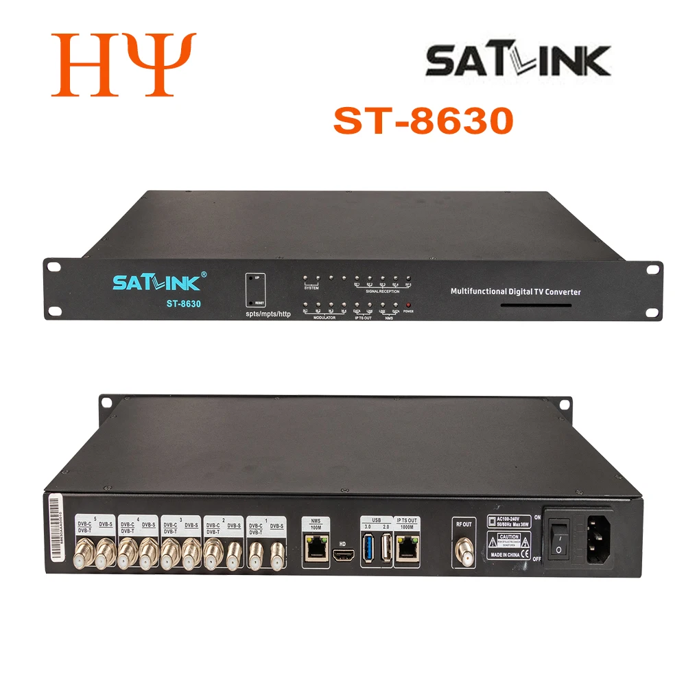 Satlink ST-8630 Multifunction Digital TV Converter Supports 5 Channels ...
