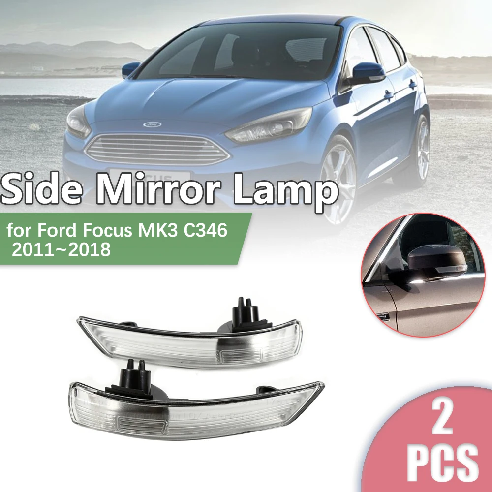 Car Rearview Side Mirror LED for Ford Focus MK3 C346 2011~2018 2012 ...