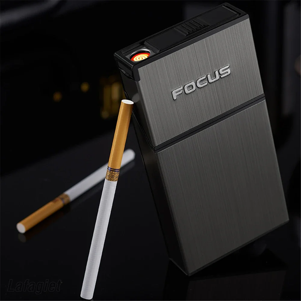 Long-Cigarette-Case-USB-Charging-Lighter-20Pcs-Capacity-Metal-Cigarette ...