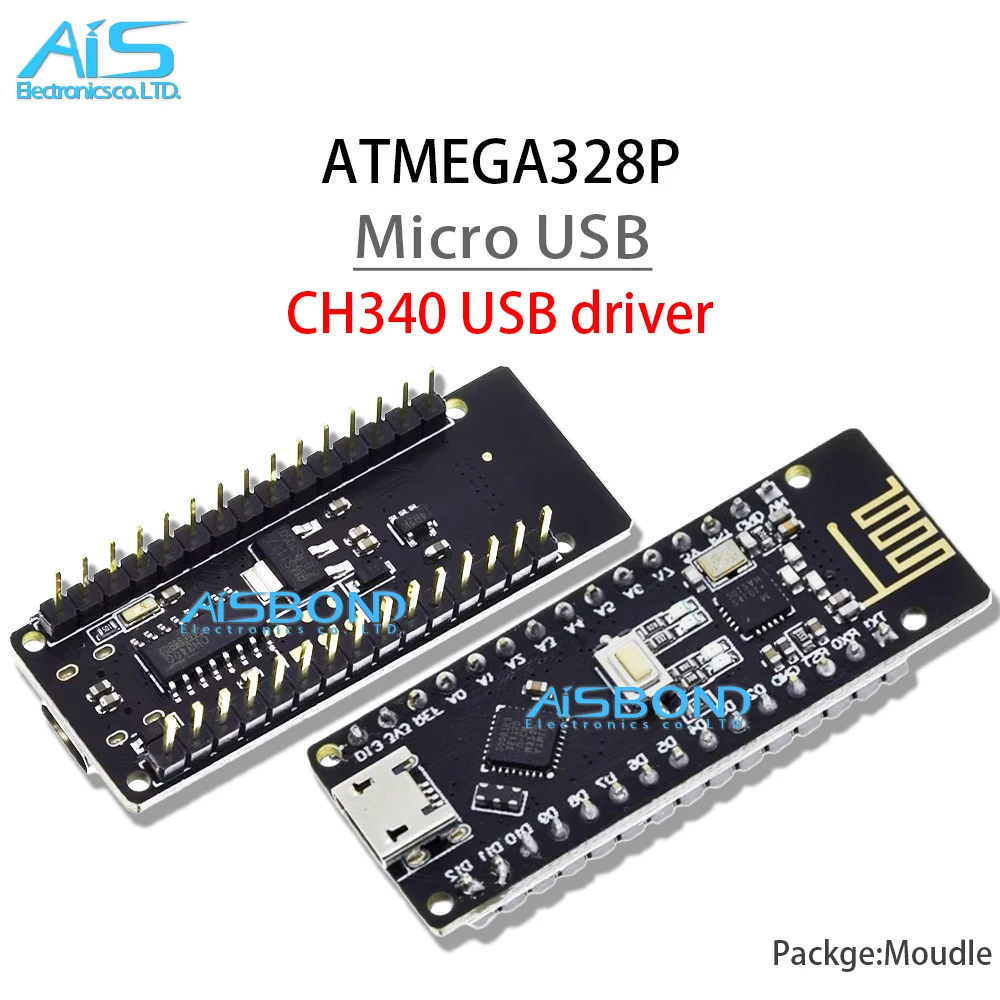 RF Nano ATMEGA328P Micro USB For Nano V3.0 With NRF24L01 Bootloader ...