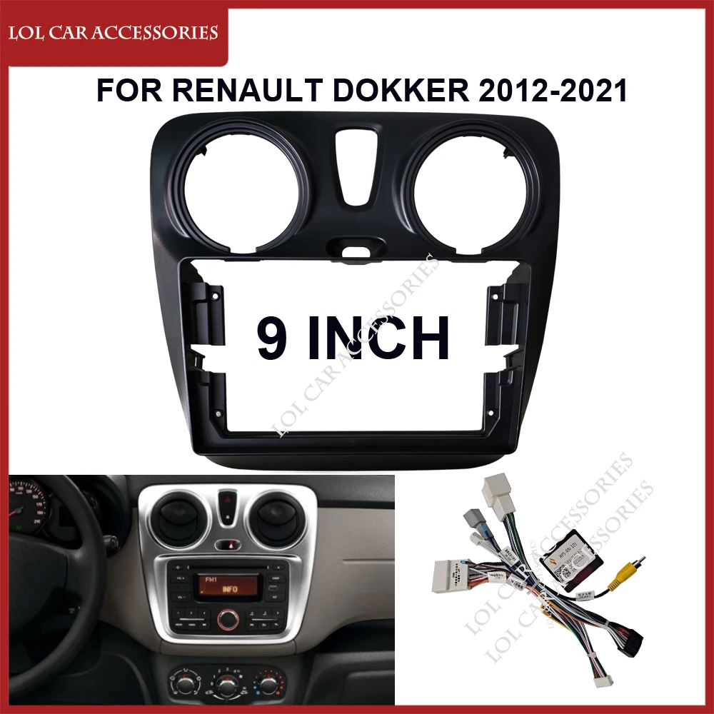 9-Inch-Fascias-For-Renault-Dokker-2012-2021-Car-Radio-2-Din-Head-Unit ...