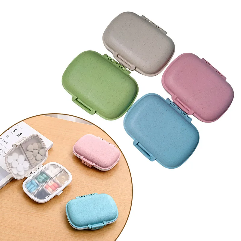 8 Compartments Travel Pill Organizer, Moisture-Proof Pill Case, Purse ...